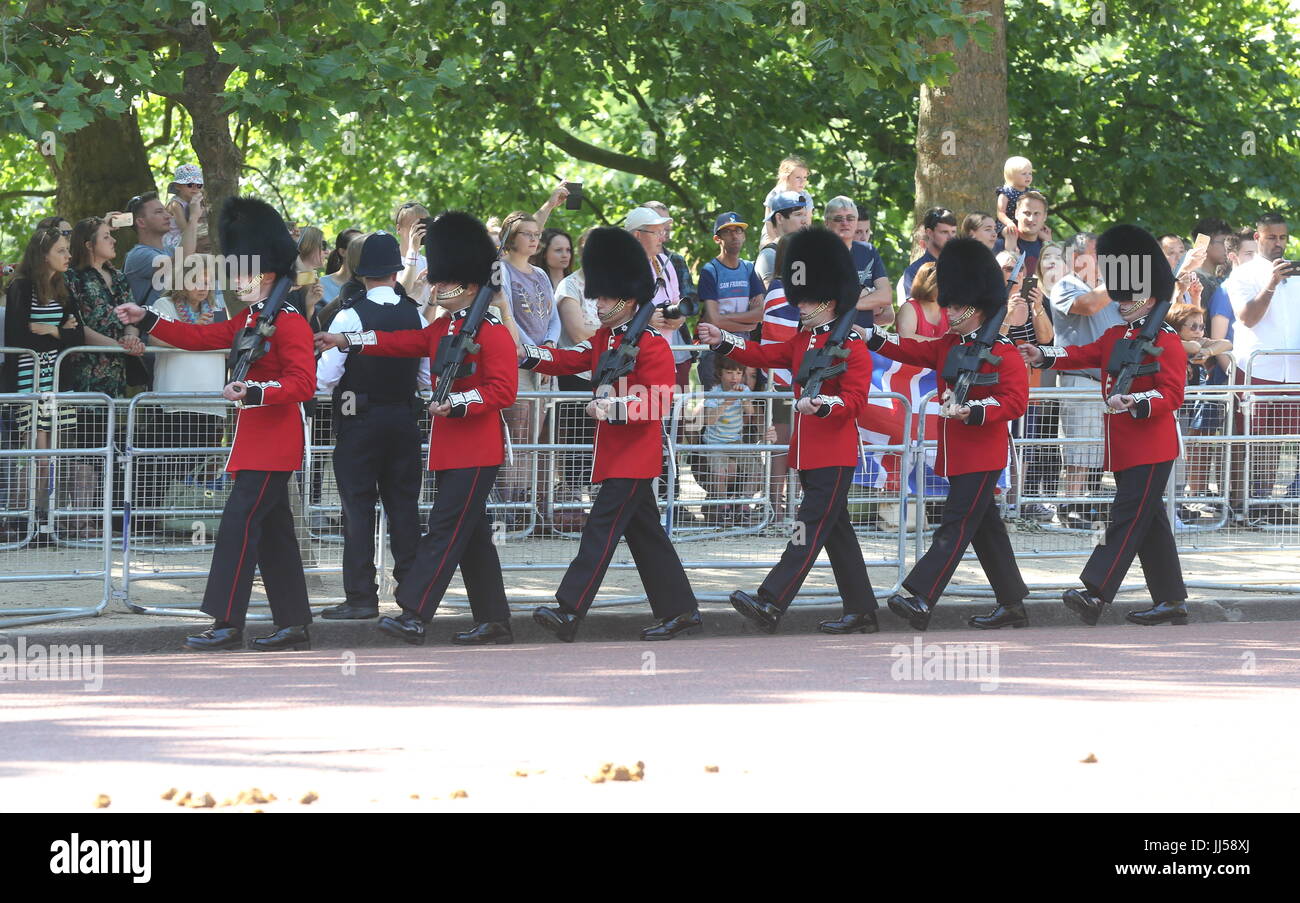 Trooping the Colour: The Queen's Birthday Parade at The Mall Featuring ...