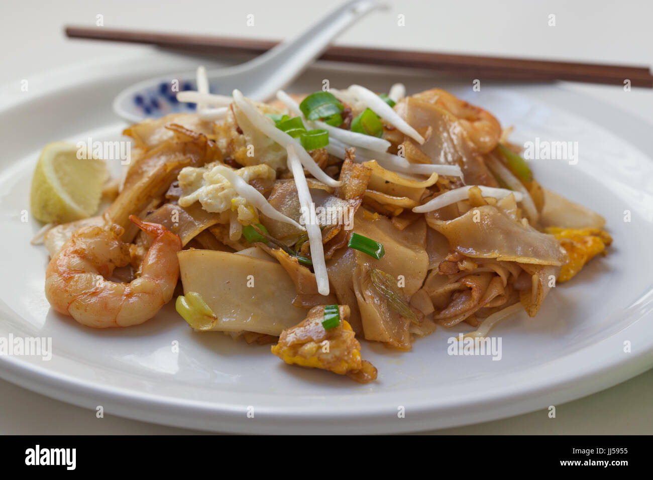 Penang Fried Flat Noodles Stock Photo - Alamy