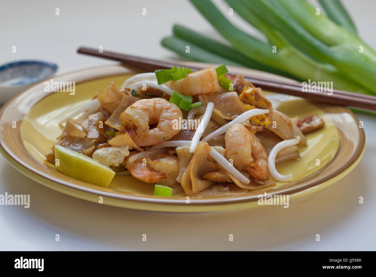 Penang Fried Flat Noodles Stock Photo - Alamy