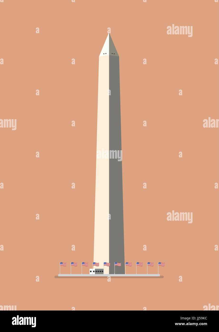 Usa washington monument travel Stock Vector Images - Alamy