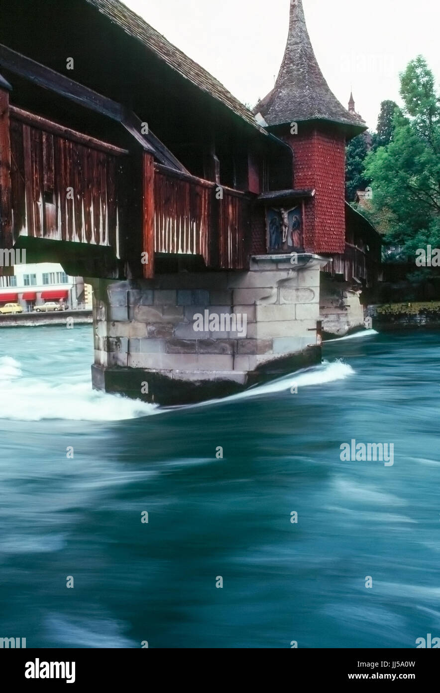 Mill Bridge in Lucerne, Switzerland Stock Photo - Alamy