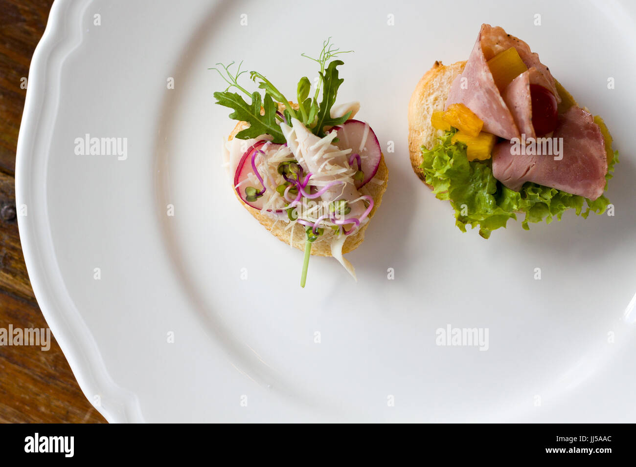 Small sandwiches for quick break time Stock Photo - Alamy