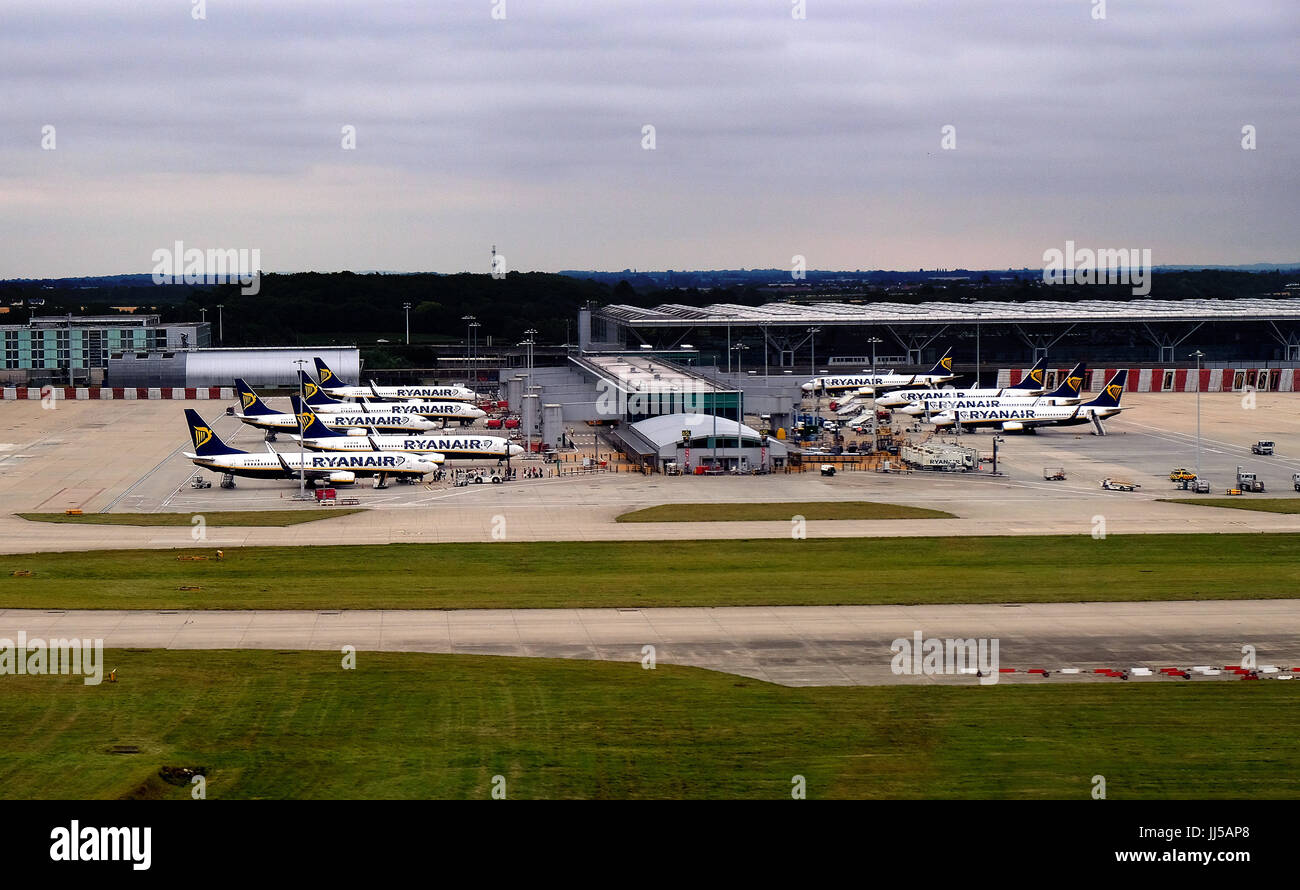 Stansted Airport from landing plane Stock Photo - Alamy