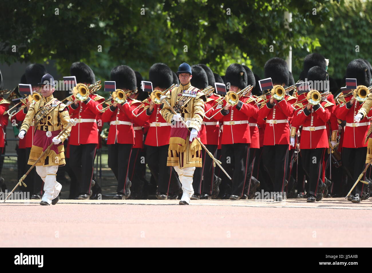 Trooping the Colour: The Queen's Birthday Parade at The Mall Featuring ...
