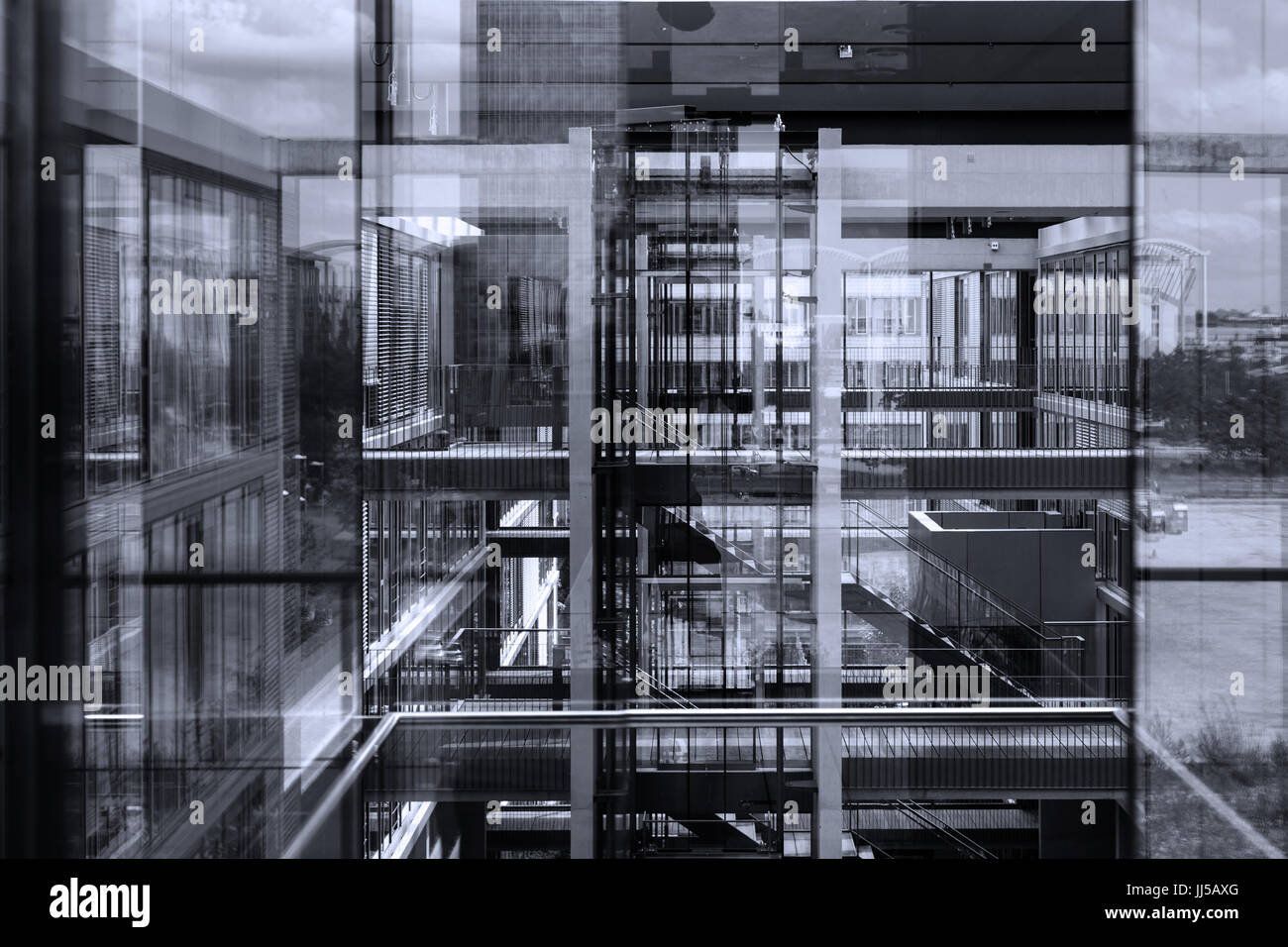 Office facade modern inside window hi-res stock photography and images ...