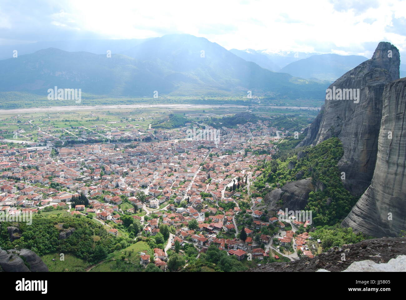 Kalampaka from above Stock Photo - Alamy