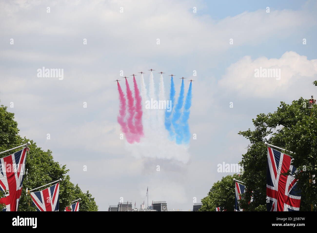 Trooping the Colour: The Queen's Birthday Parade at The Mall Featuring ...