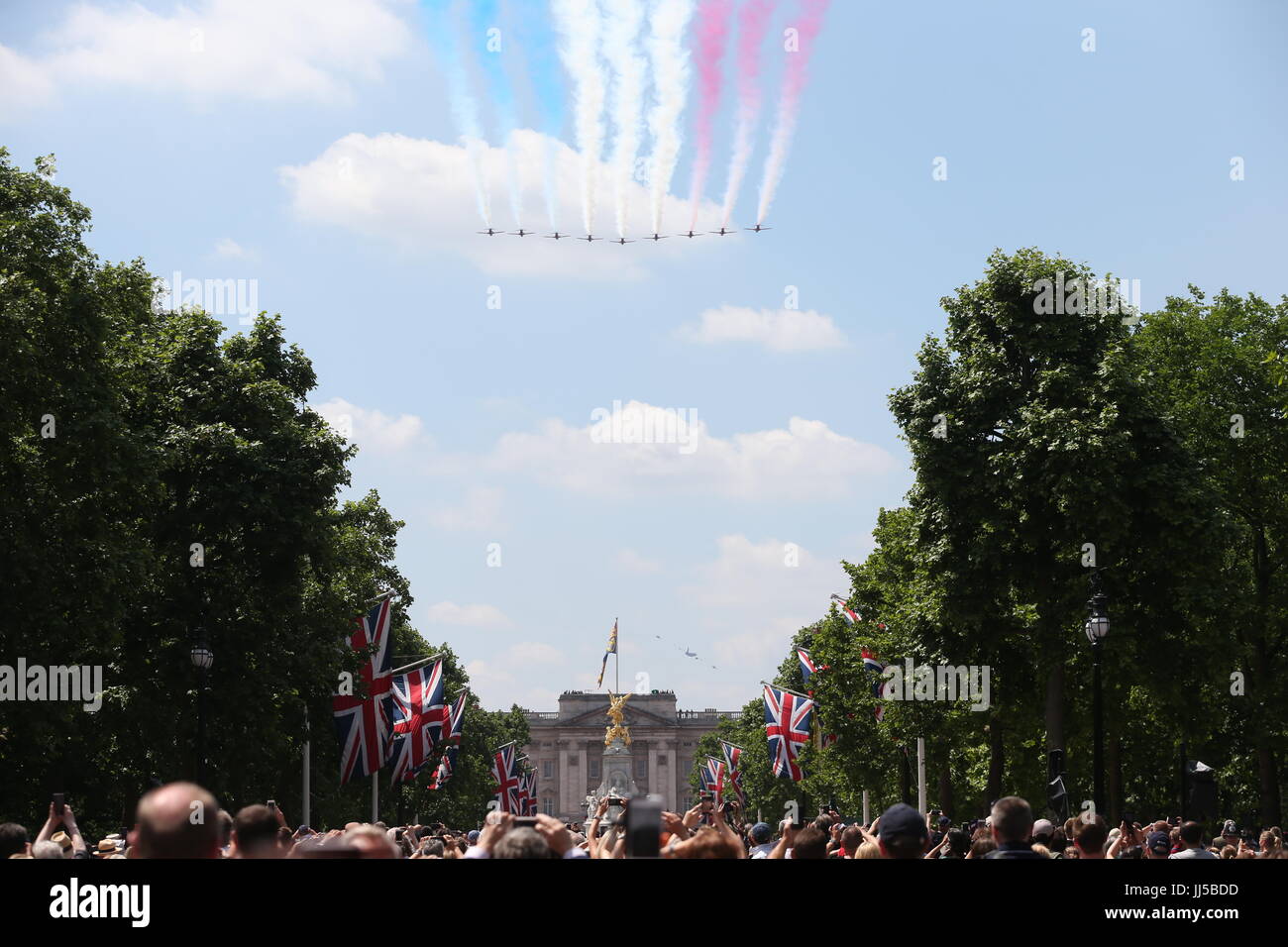 Trooping the Colour: The Queen's Birthday Parade at The Mall Featuring ...
