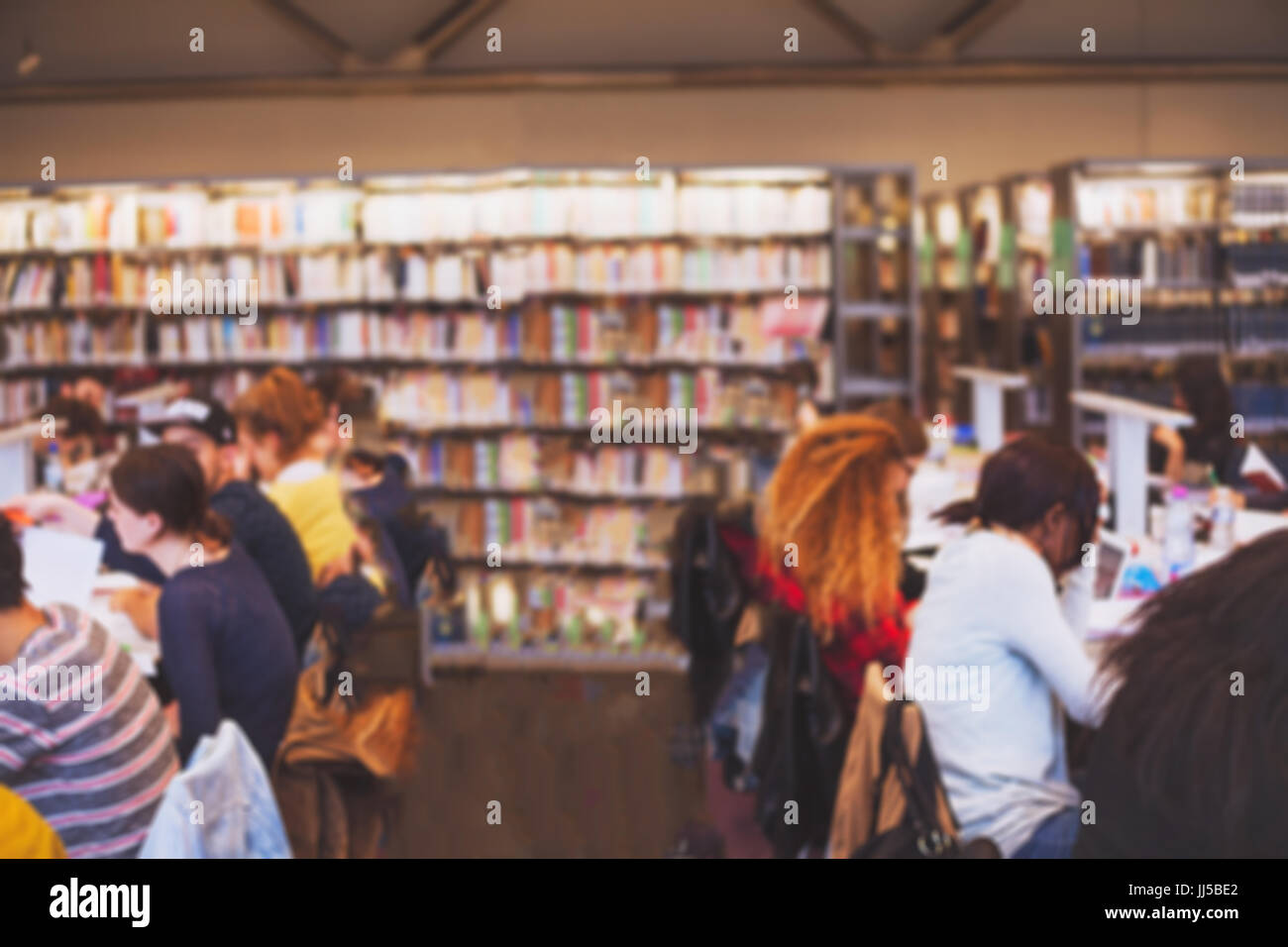 education background, students working in public library of university ...