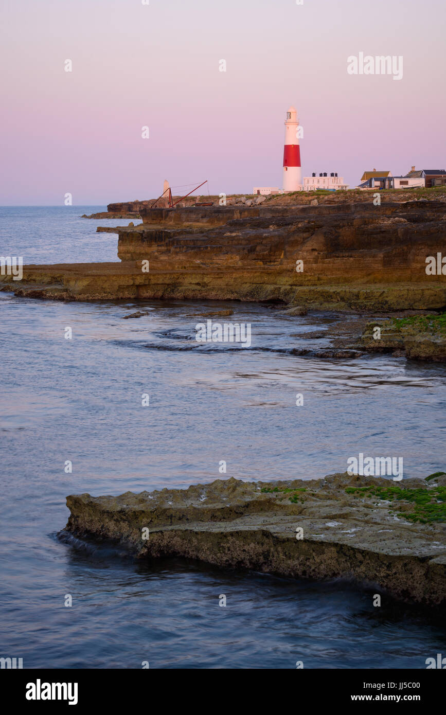 Portland Bill Lighthouse Sunrise Stock Photos & Portland Bill ...