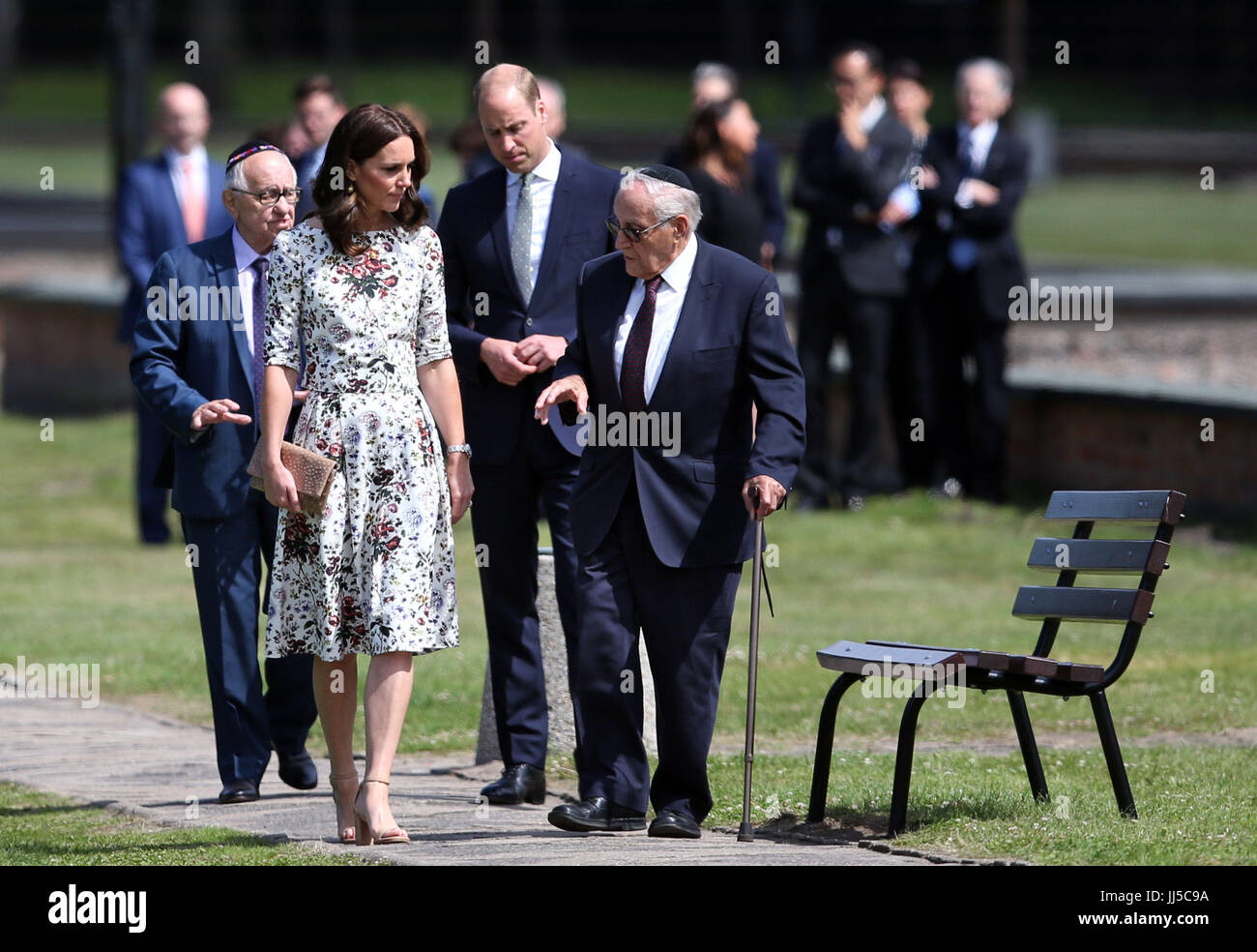 The Duchess of Cambridge with survivor Manfred Goldberg and the Duke of ...