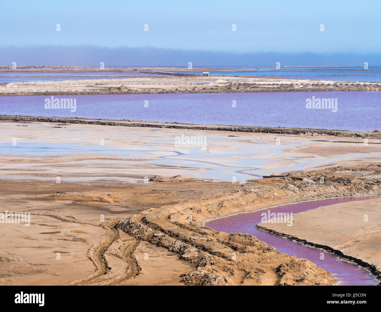 Salt pans in Walvis Bay, Namibia, Africa Stock Photo - Alamy