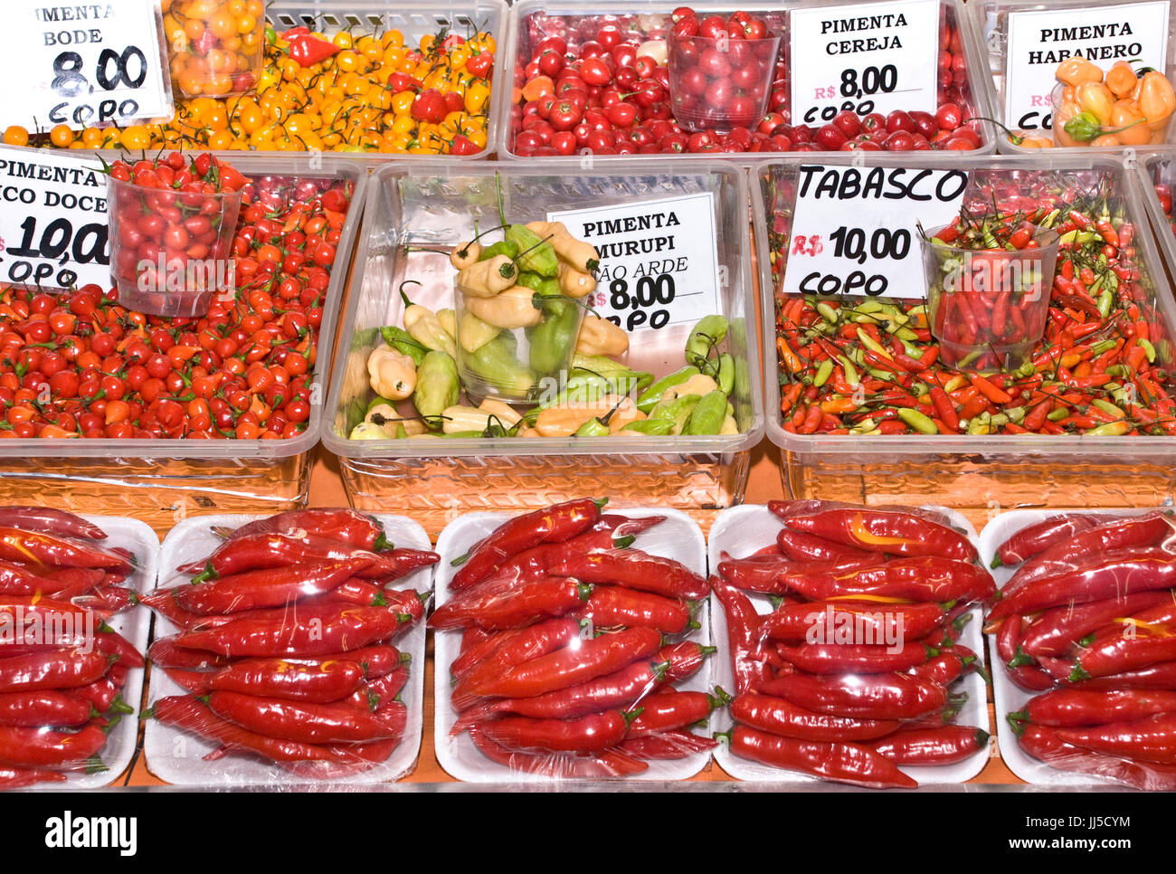 Peppers, trade, São Paulo, Brazil Stock Photo - Alamy