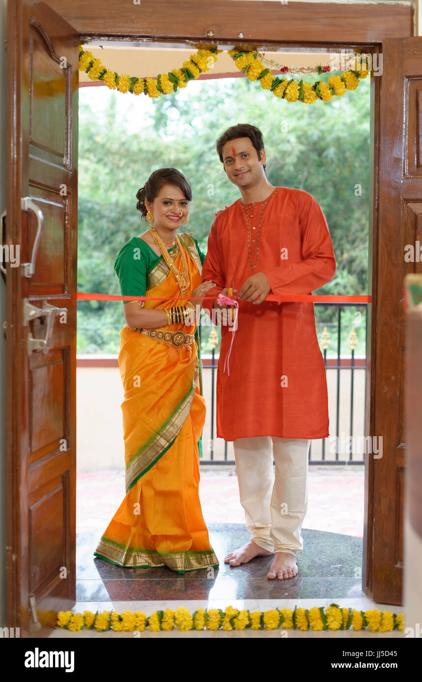 Couple, Indian, New Home High Resolution Stock Photography and Images ...