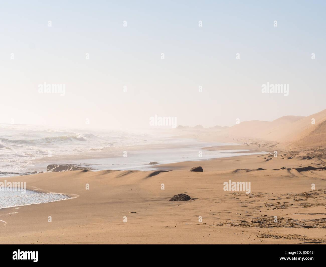 Beach in Sandwich Harbour, Namibia Stock Photo - Alamy