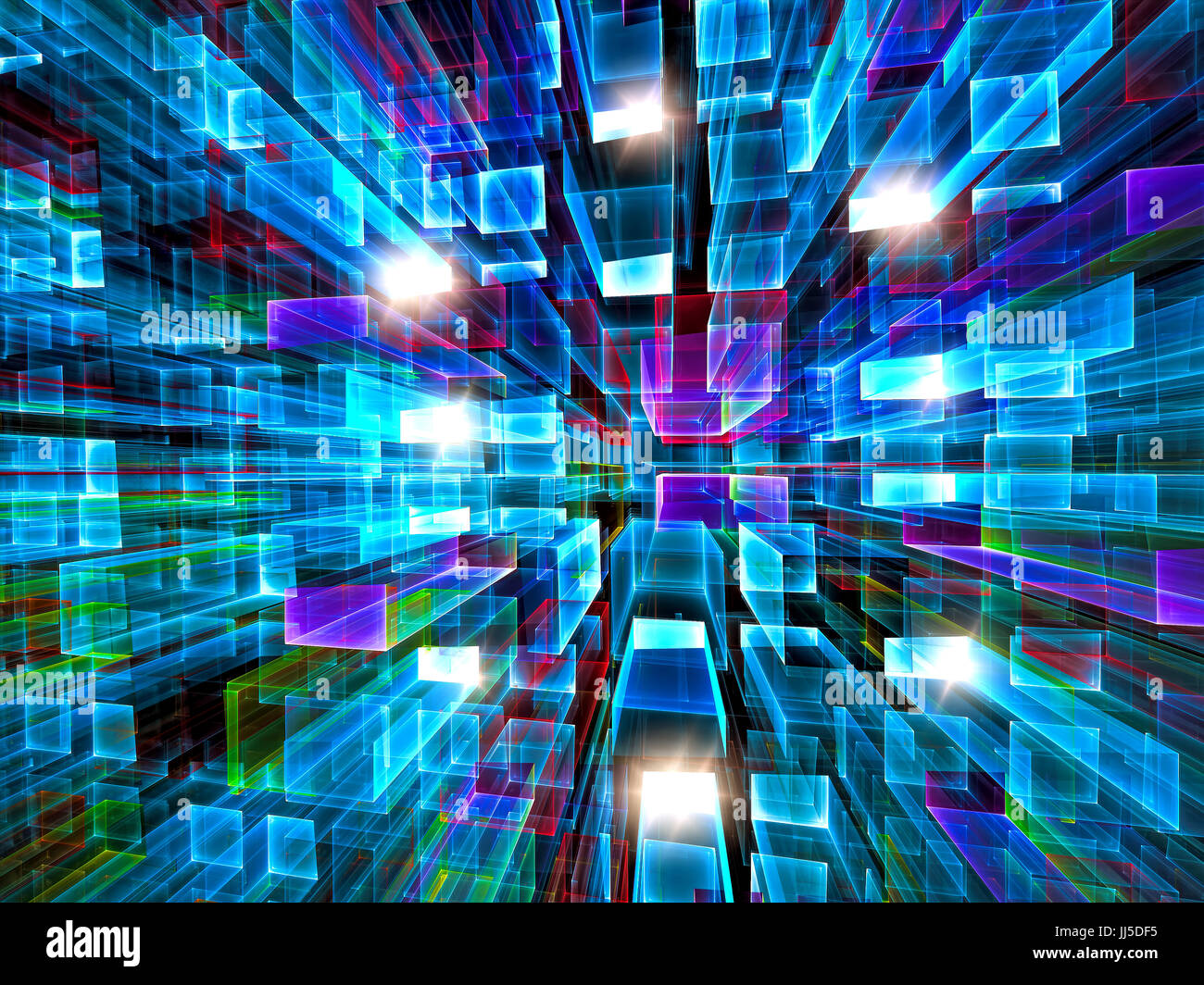 Multicolor technology background - abstract digitally generated Stock ...