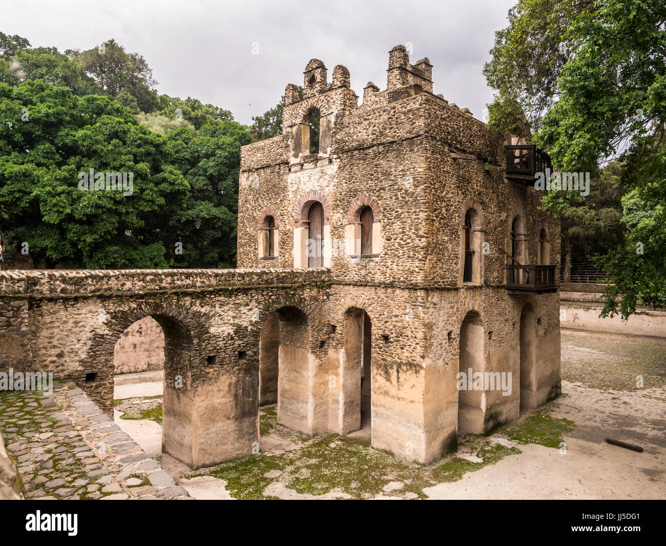 Fasilides Bath and swimming pool, Gondar, Ethiopia Stock Photo - Alamy
