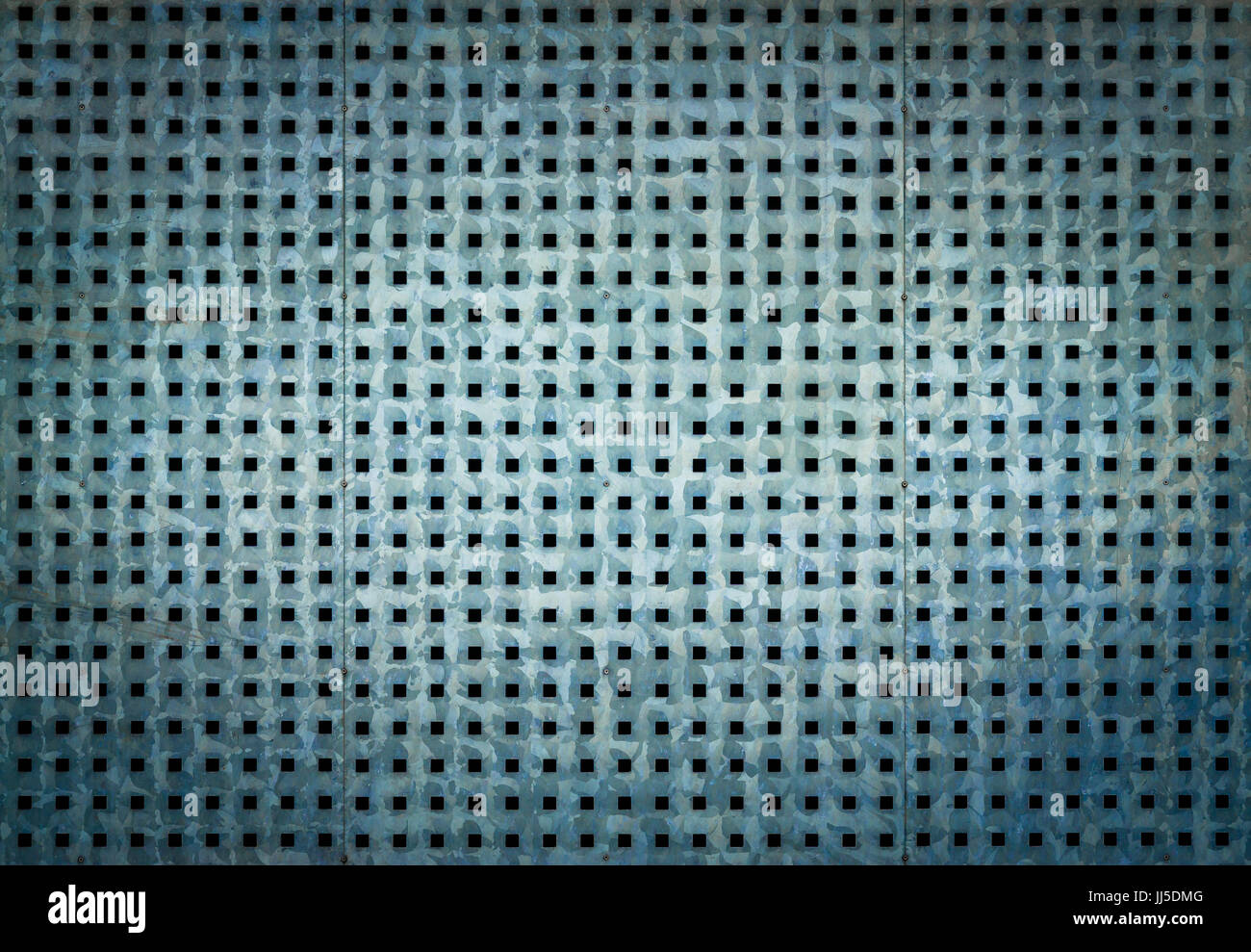 Blue perforated metal texture hi-res stock photography and images - Alamy