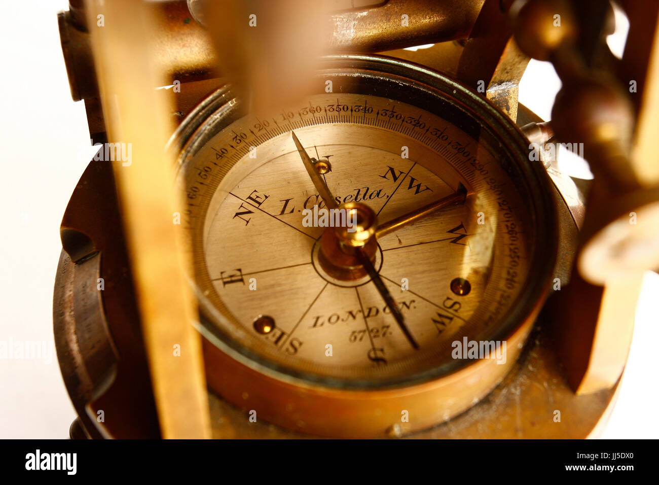 Compass, ancient, object, São Paulo, Brazil Stock Photo - Alamy