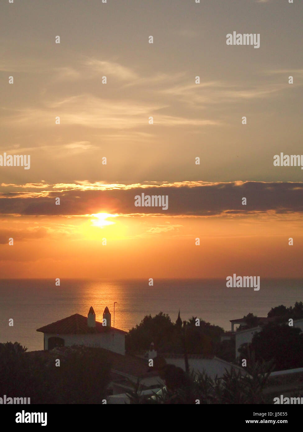 Sunset from Menorca, Spain Stock Photo - Alamy