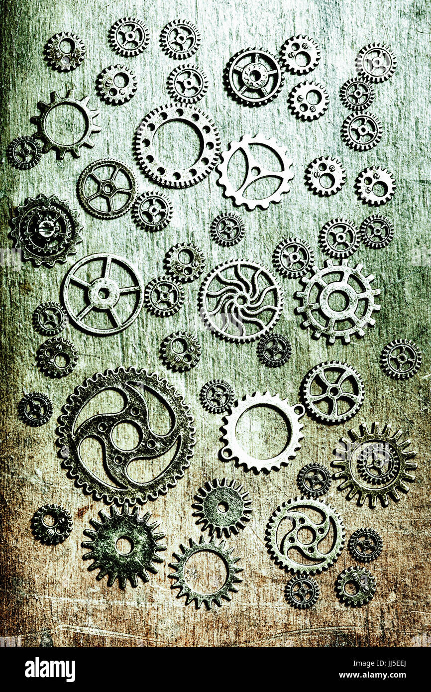 steampunk mechanical cogs gears wheels Stock Photo - Alamy