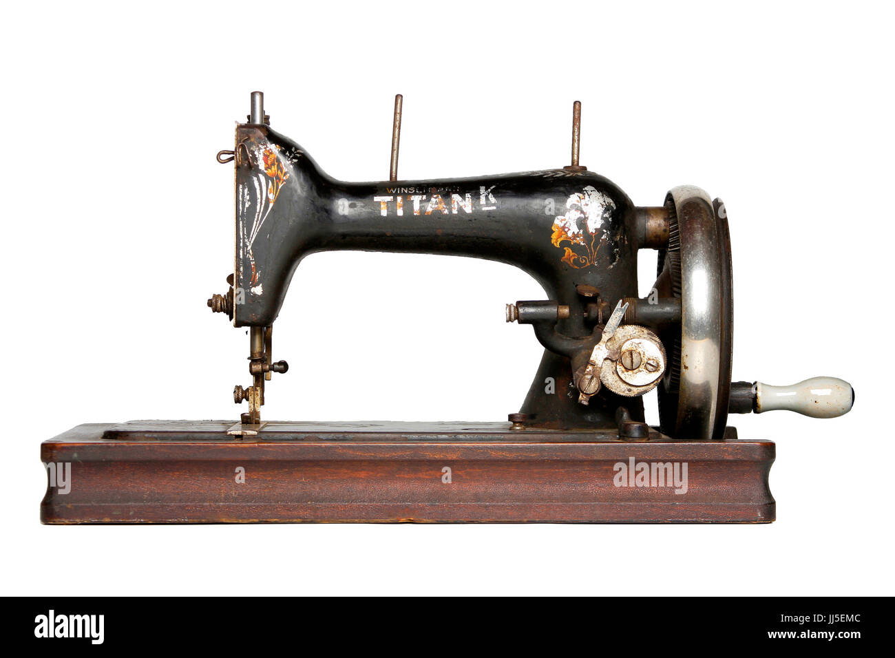 Sewing concept machine Cut Out Stock Images & Pictures - Alamy