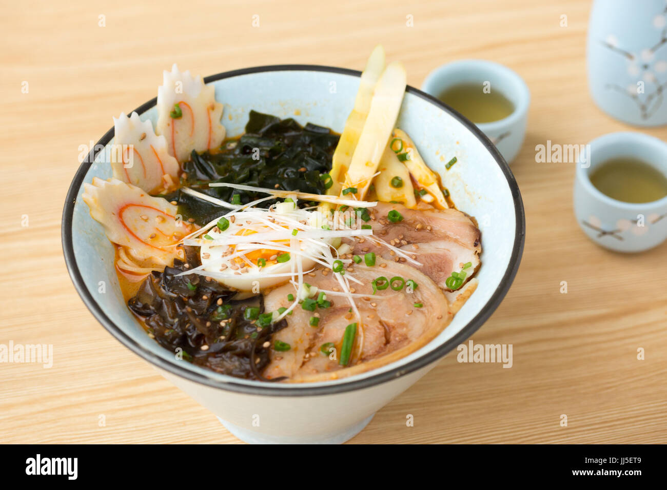 The View of Delicious Japanese Food Udon Noodles on the Table Stock ...