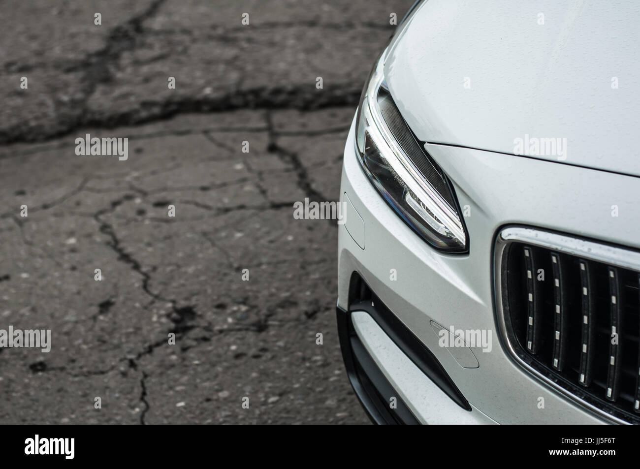MOSCOW, RUSSIA - MAY 3, 2017 VOLVO V90 CROSS COUNTRY, front-side view ...
