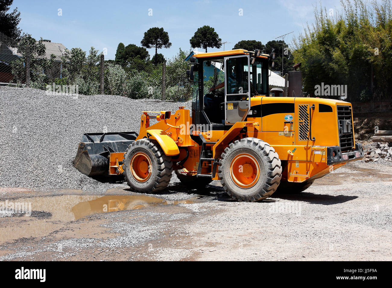 Stone, truck, tractor, Brazil Stock Photo - Alamy