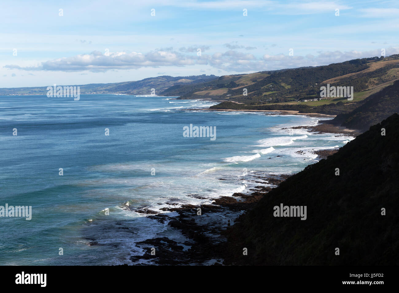 Cape Patton Look-out point on the Great Ocean Road, Victoria, Australia ...
