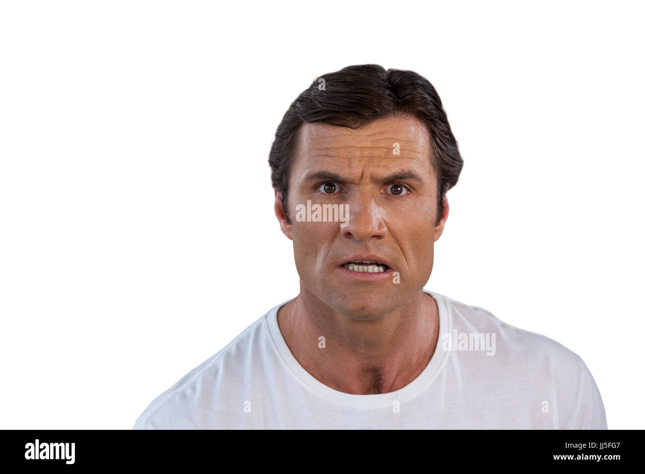 Man making surprised face portrait hi-res stock photography and images ...