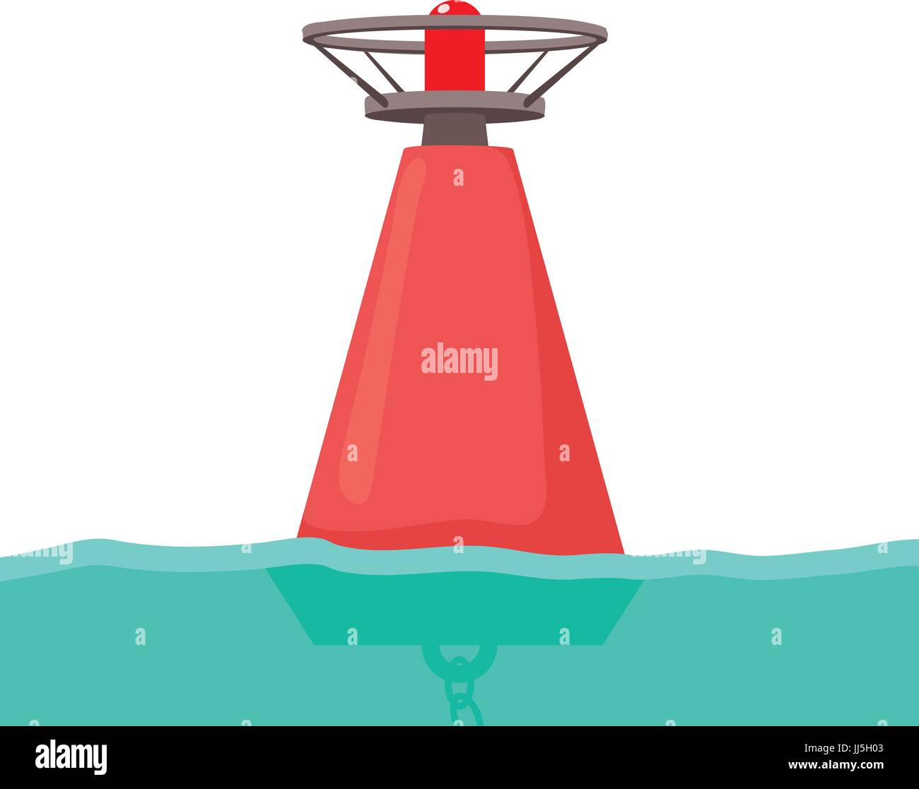 Red marker buoy Stock Vector Images - Alamy