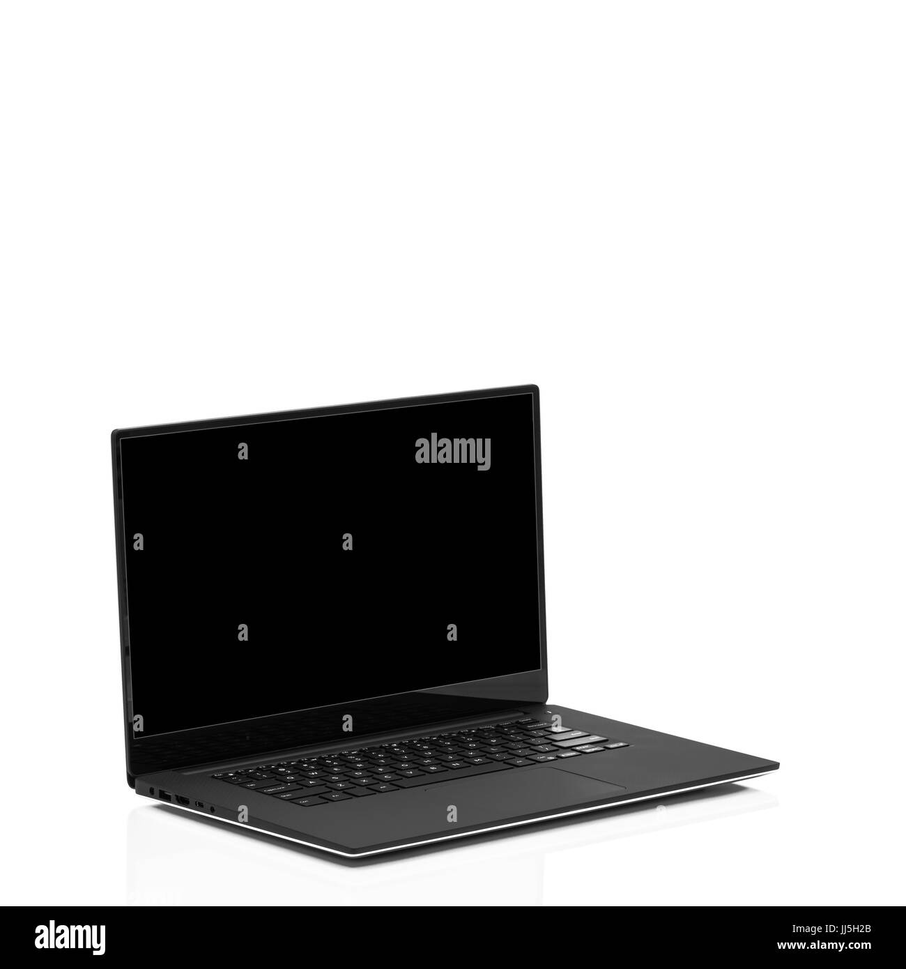 Sleek modern business laptop on white background Stock Photo - Alamy