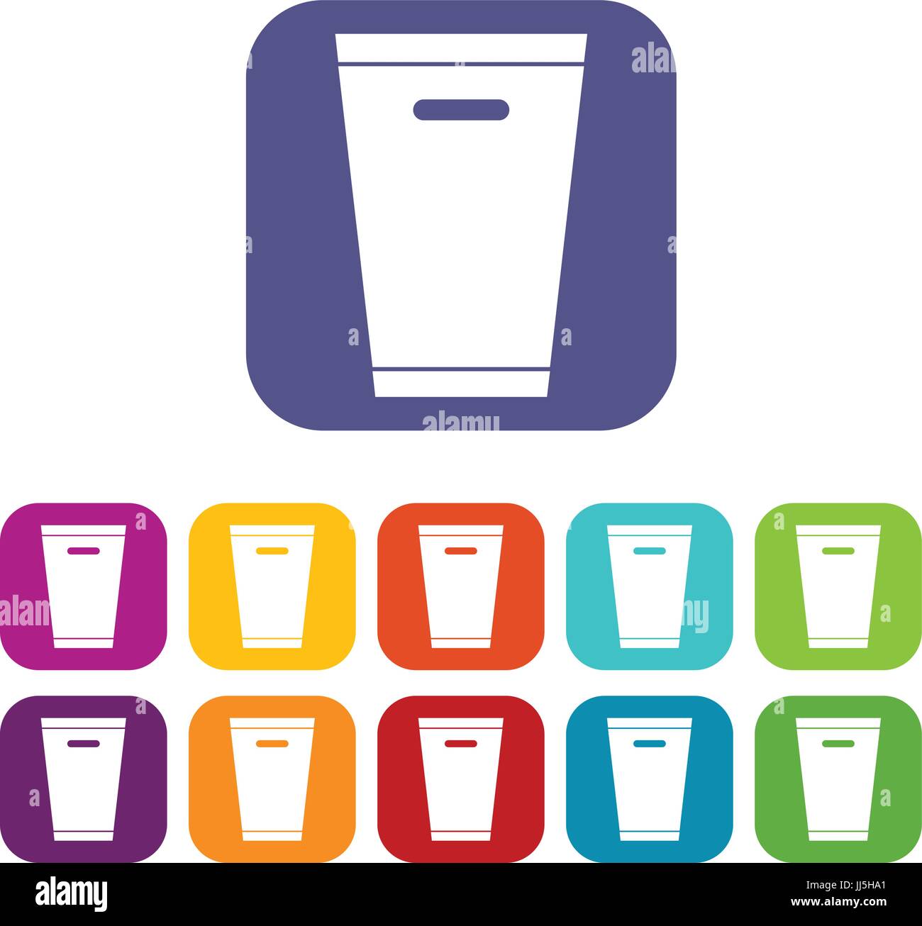 Trash can icons set Stock Vector Image & Art - Alamy