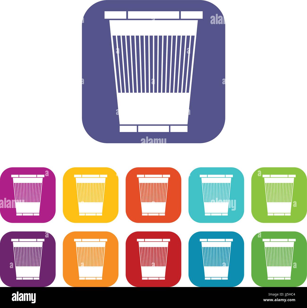 Trash can icons set Stock Vector Image & Art - Alamy