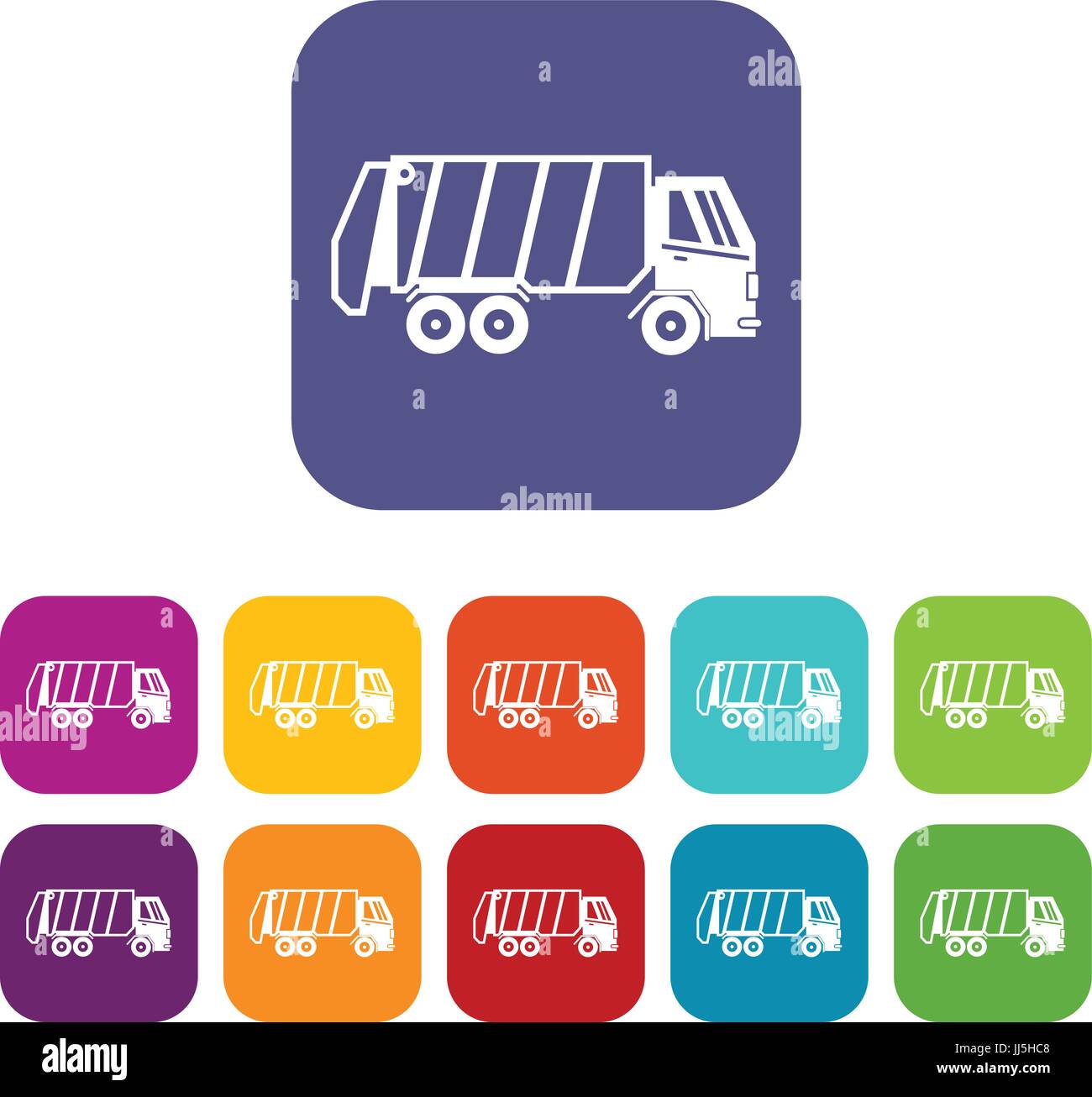 Garbage collection site Stock Vector Images - Alamy