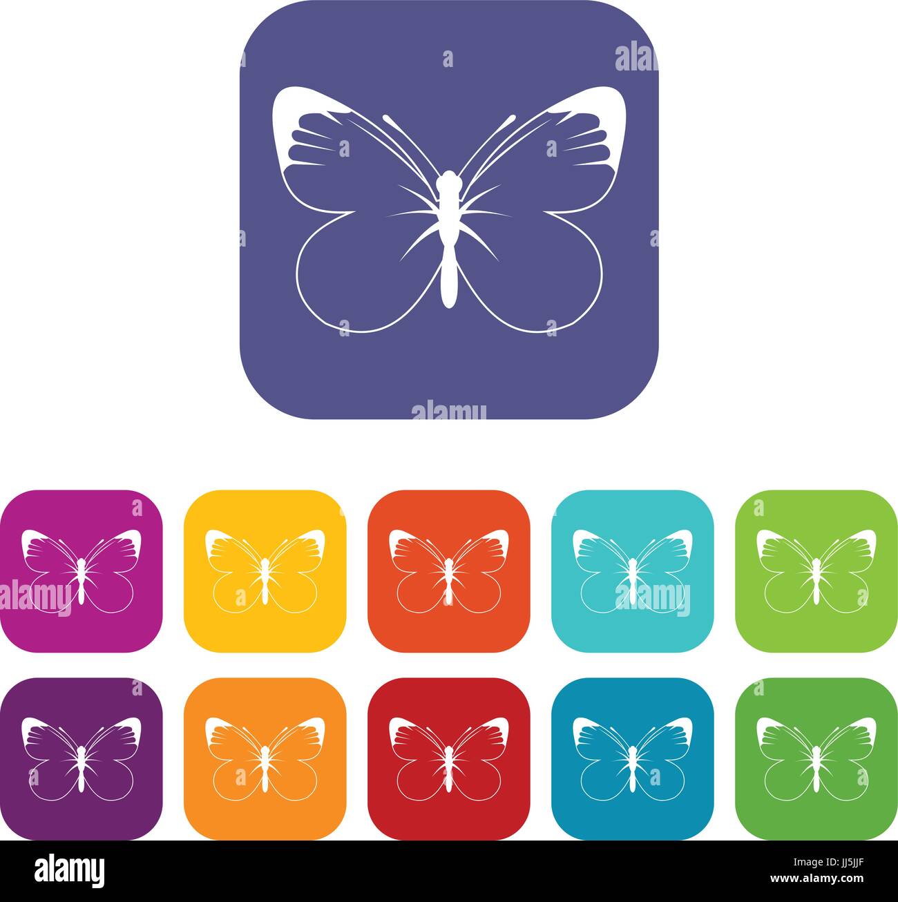Butterfly icons set Stock Vector Image & Art - Alamy