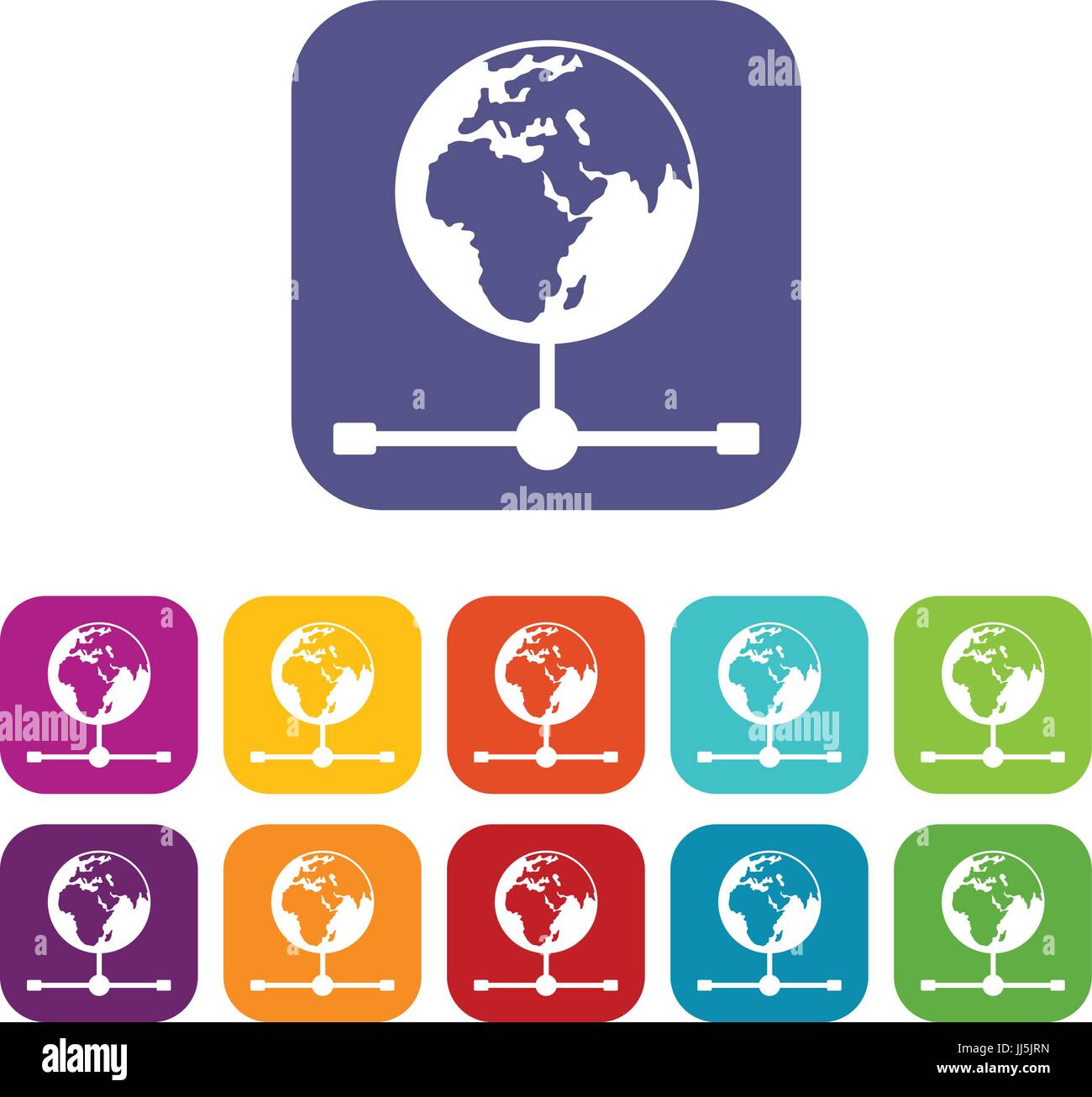 Globe icons set Stock Vector Image & Art - Alamy