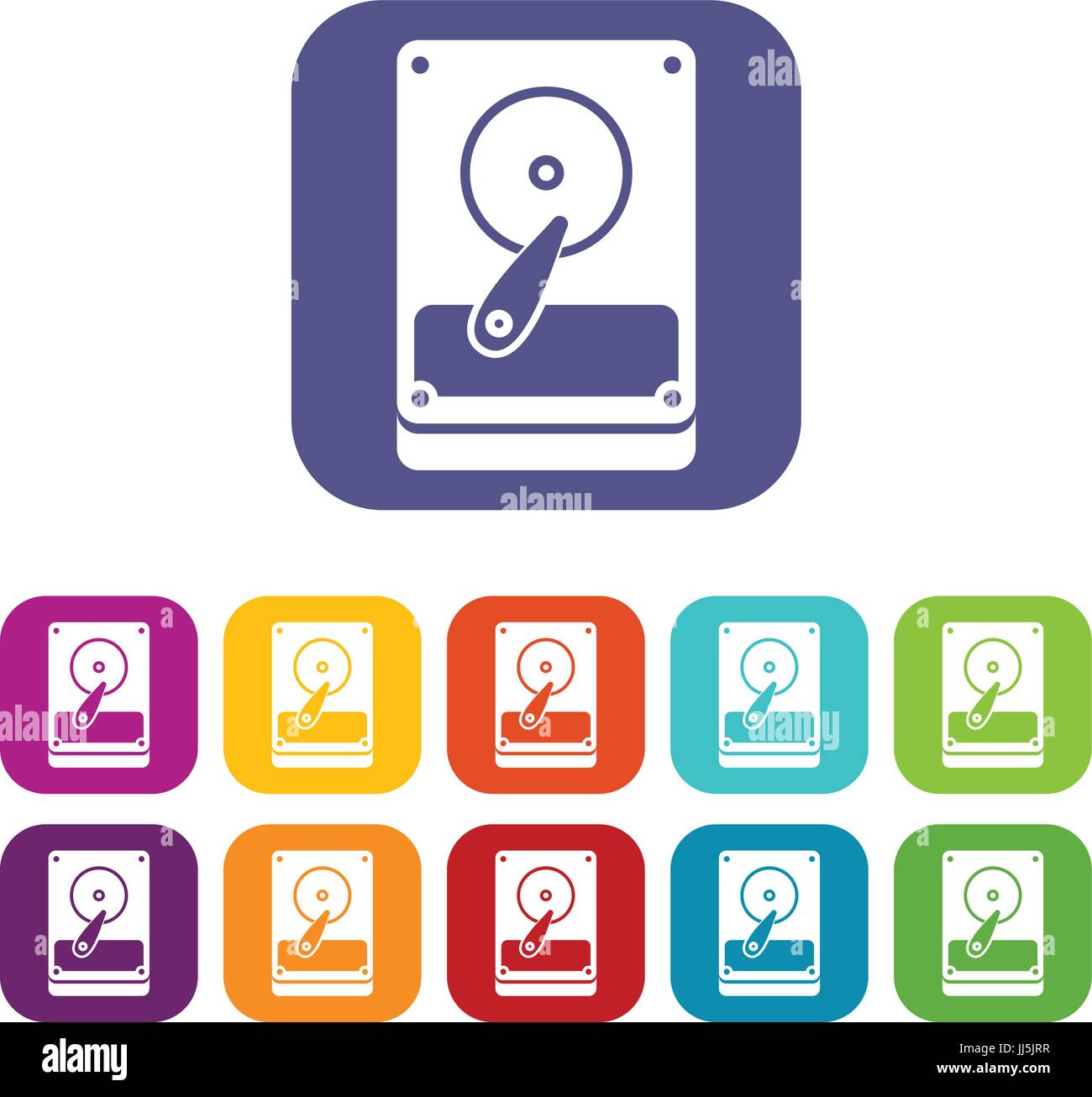 HDD icons set Stock Vector Image & Art - Alamy