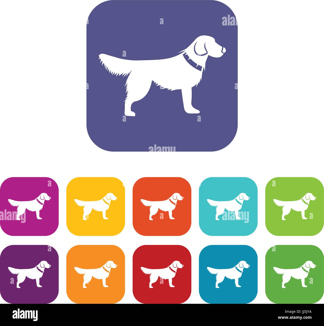 Dog icons set Stock Vector Image & Art - Alamy