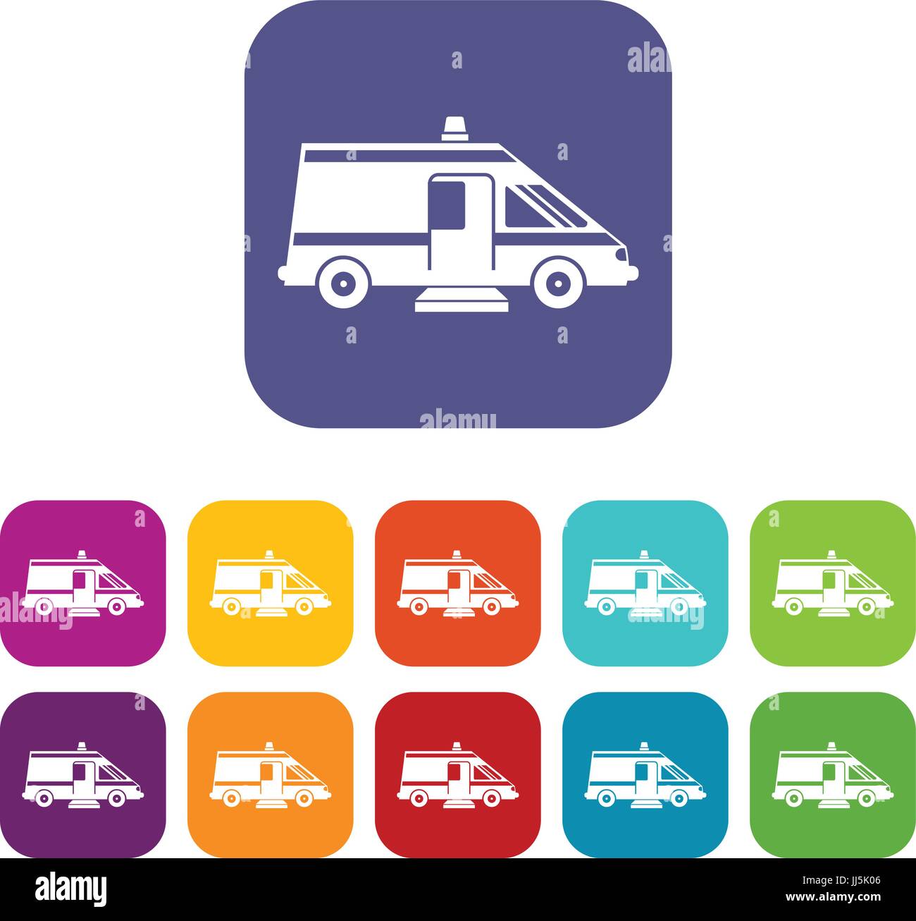 Ambulance icons set Stock Vector Image & Art - Alamy