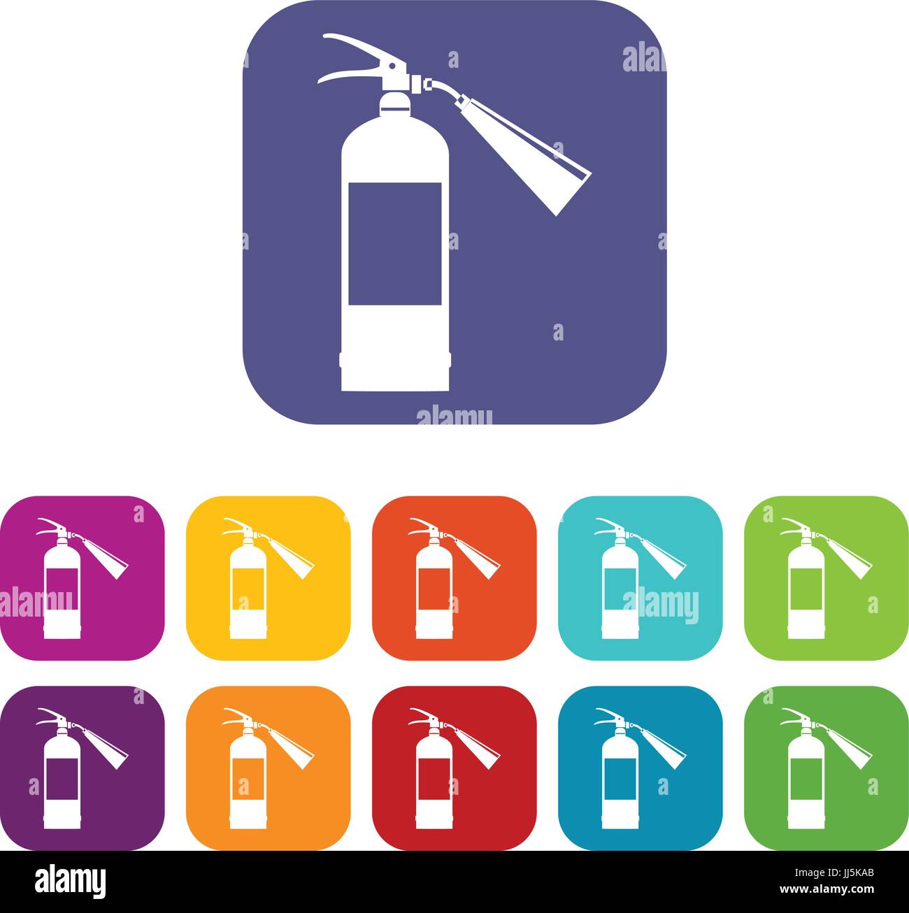 Fire extinguisher icons set Stock Vector Image & Art - Alamy