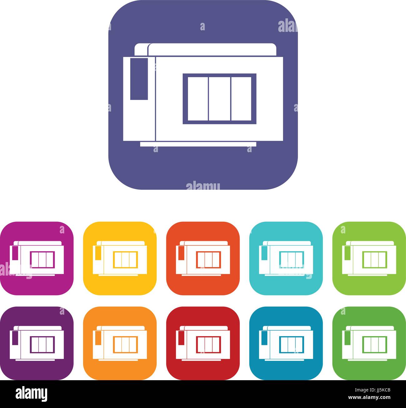 Inkjet printer cartridge icons set Stock Vector Image & Art - Alamy