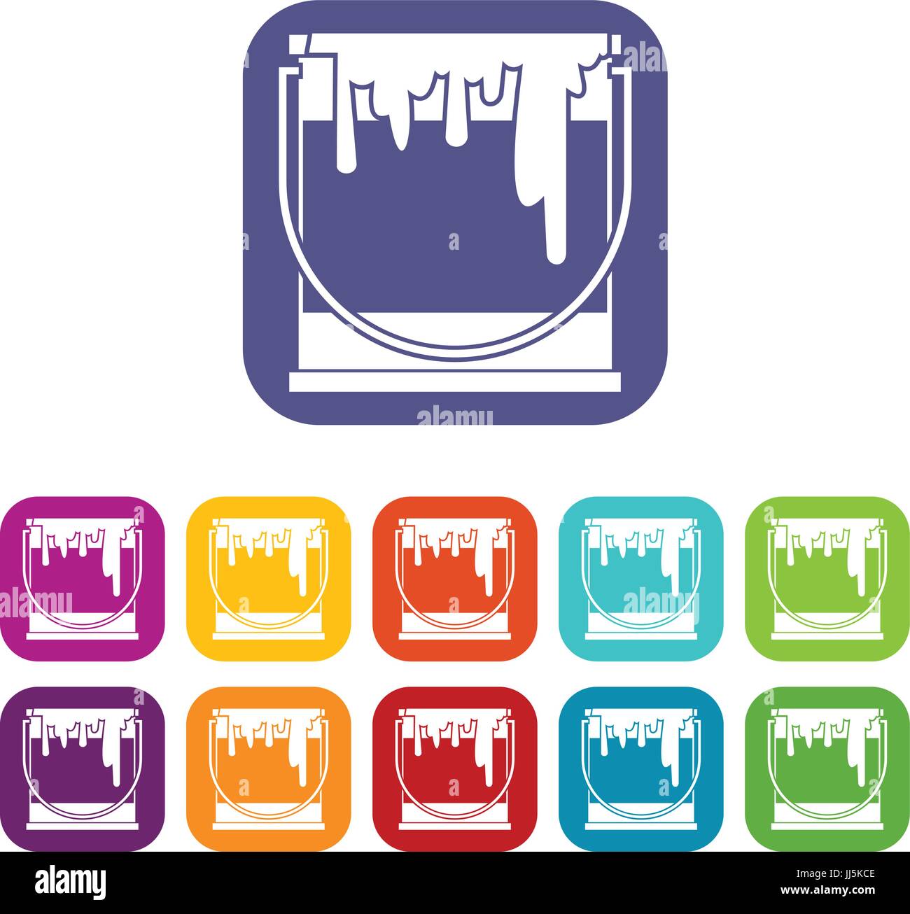 Paint can icons set Stock Vector Image & Art - Alamy