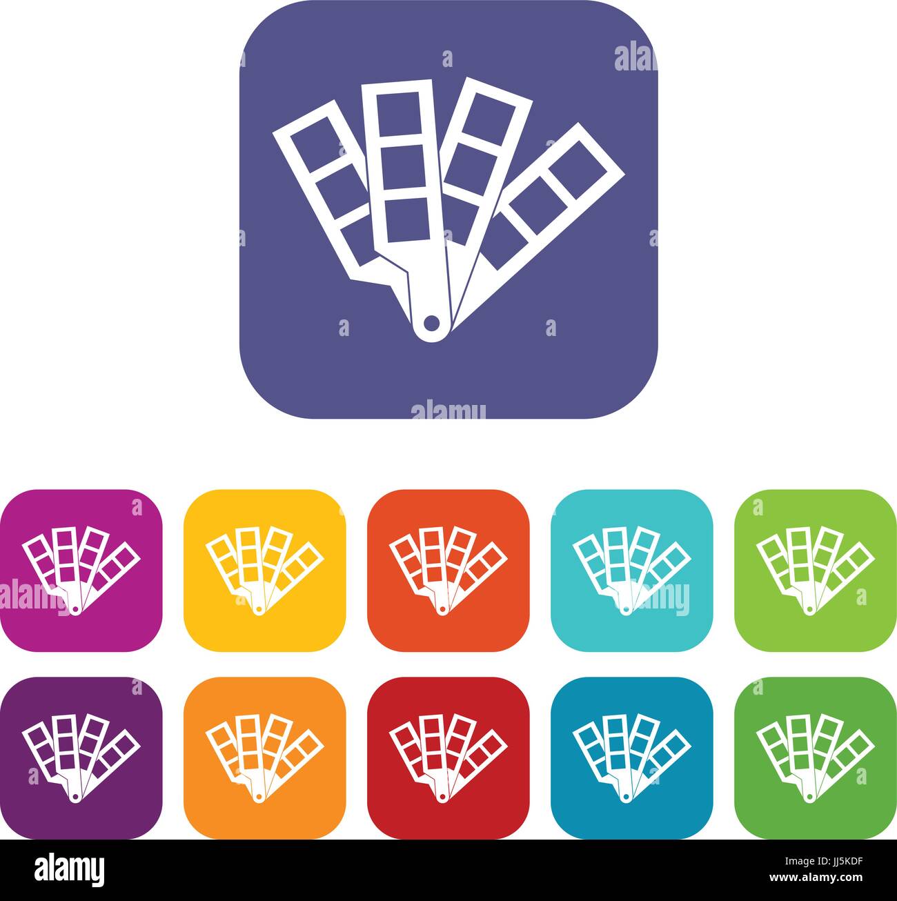 Color palette guide icons set Stock Vector Image & Art - Alamy