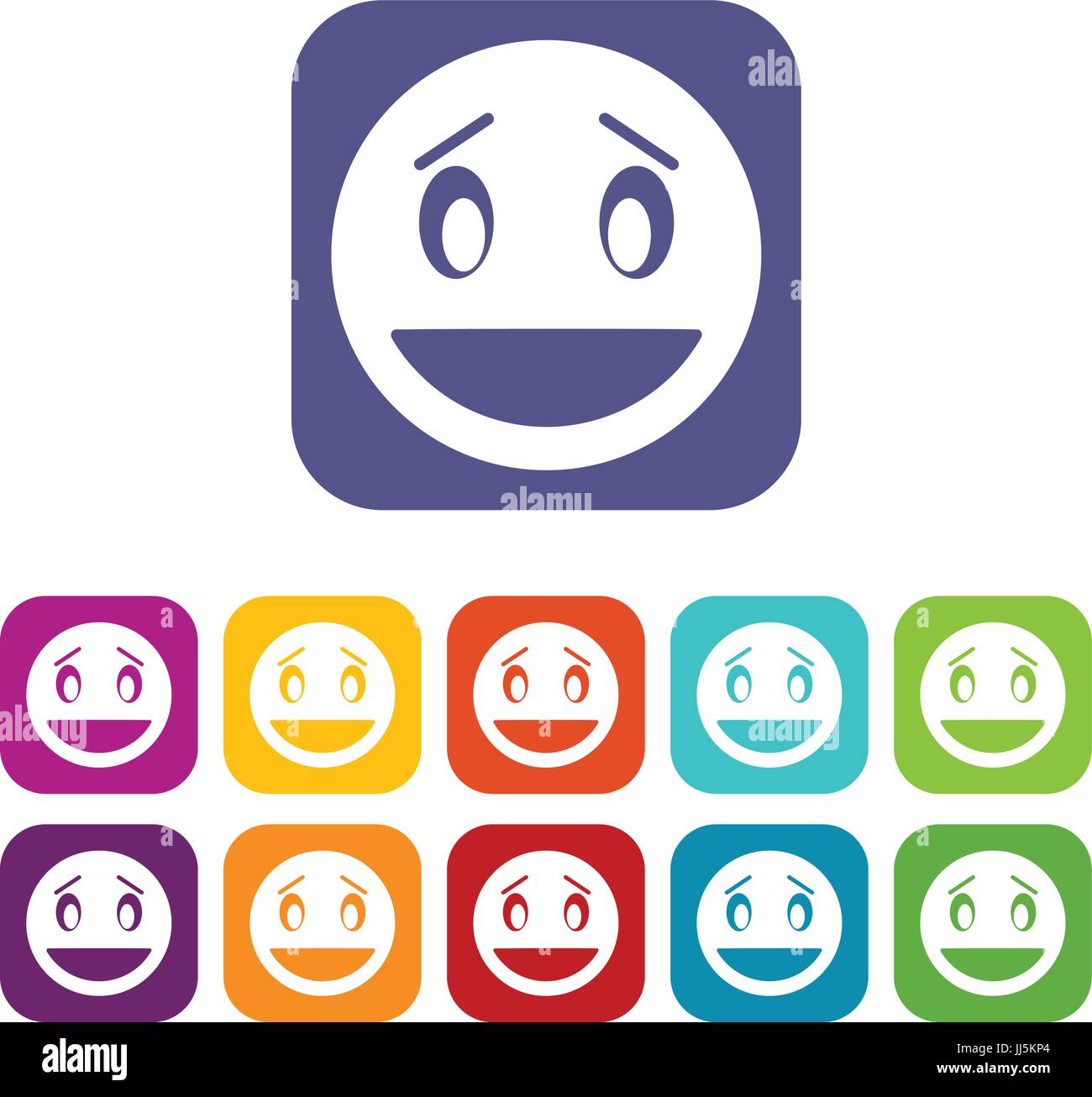Confused emoticons set Stock Vector Image & Art - Alamy