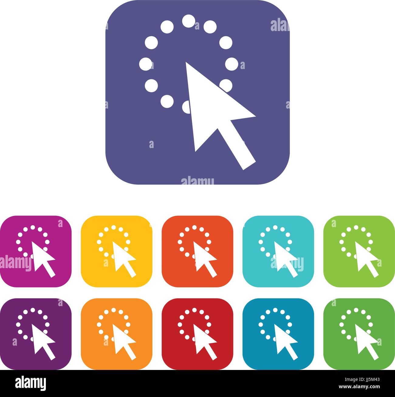 Click icons set Stock Vector Image & Art - Alamy