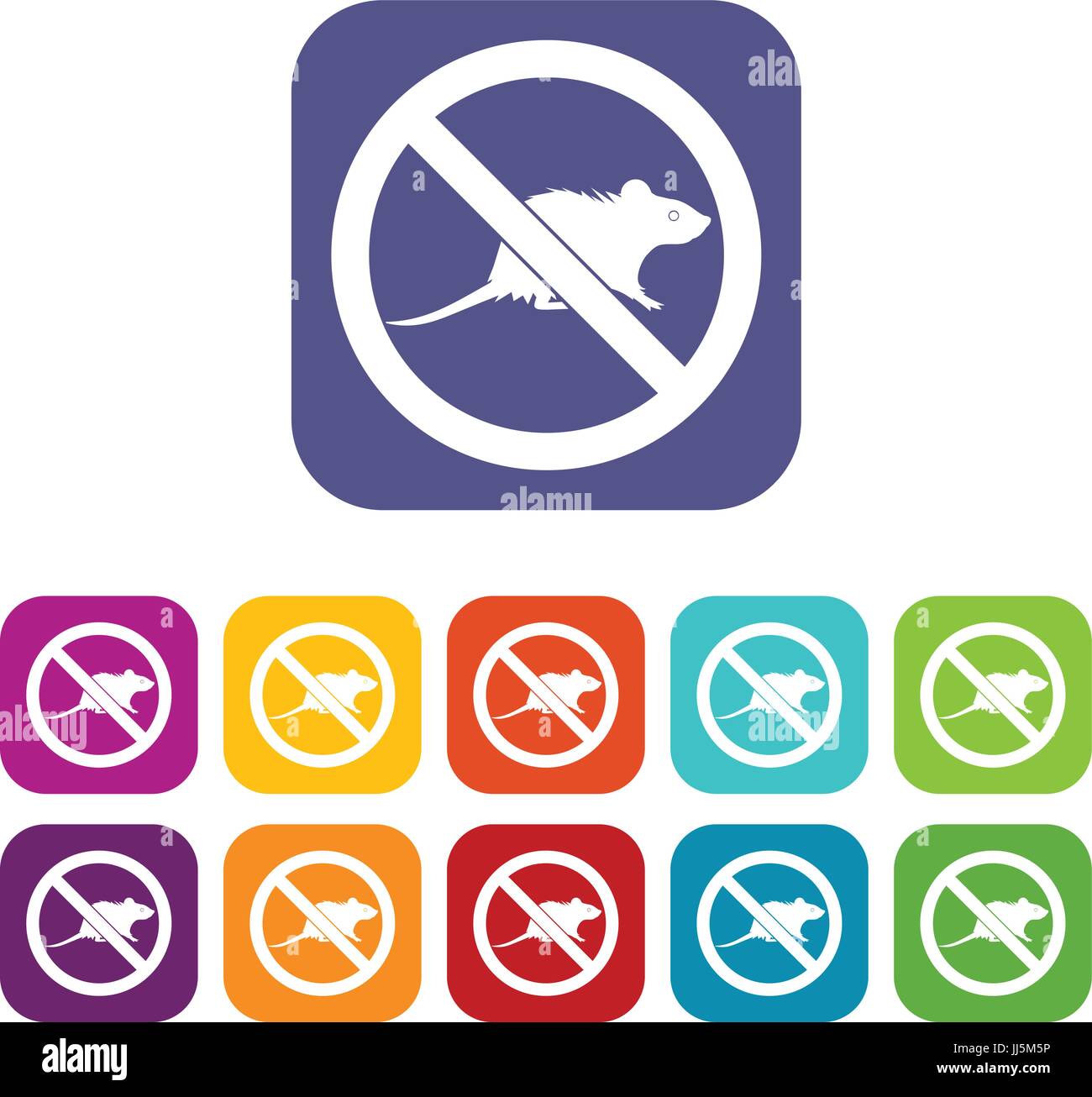 No rats sign icons set Stock Vector Image & Art - Alamy