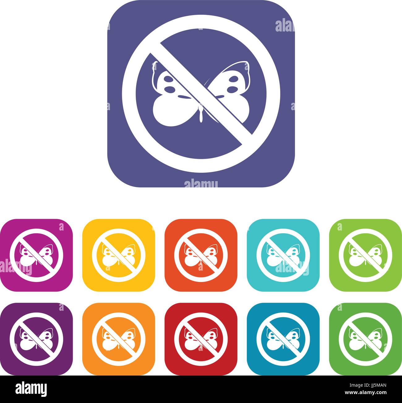 No butterfly sign icons set Stock Vector Image & Art - Alamy