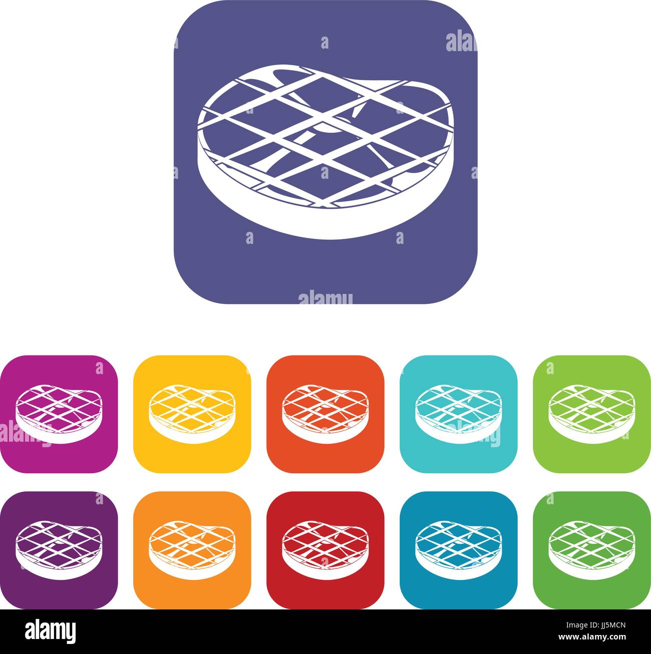 Steak icons set Stock Vector Image & Art - Alamy